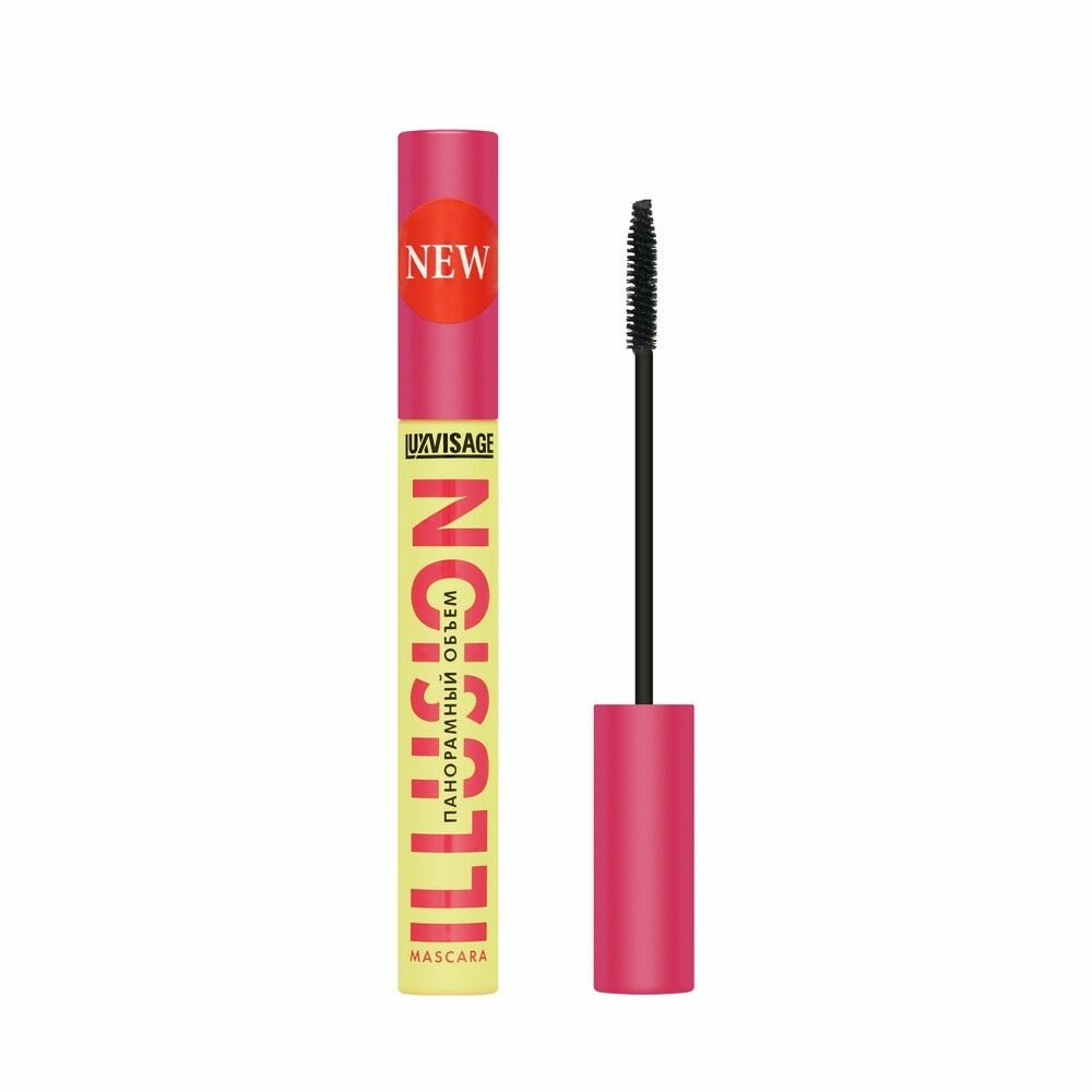 Тушь для ресниц Luxvisage Illusion "Панорамный объём" Черный 8г