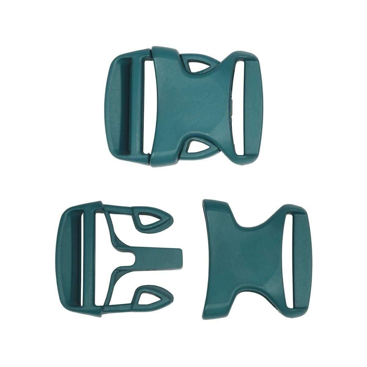 Фастексы айрис Цветные, 30 мм, ПА, цвет 77, зеленые, Ф-30/6, 50 шт