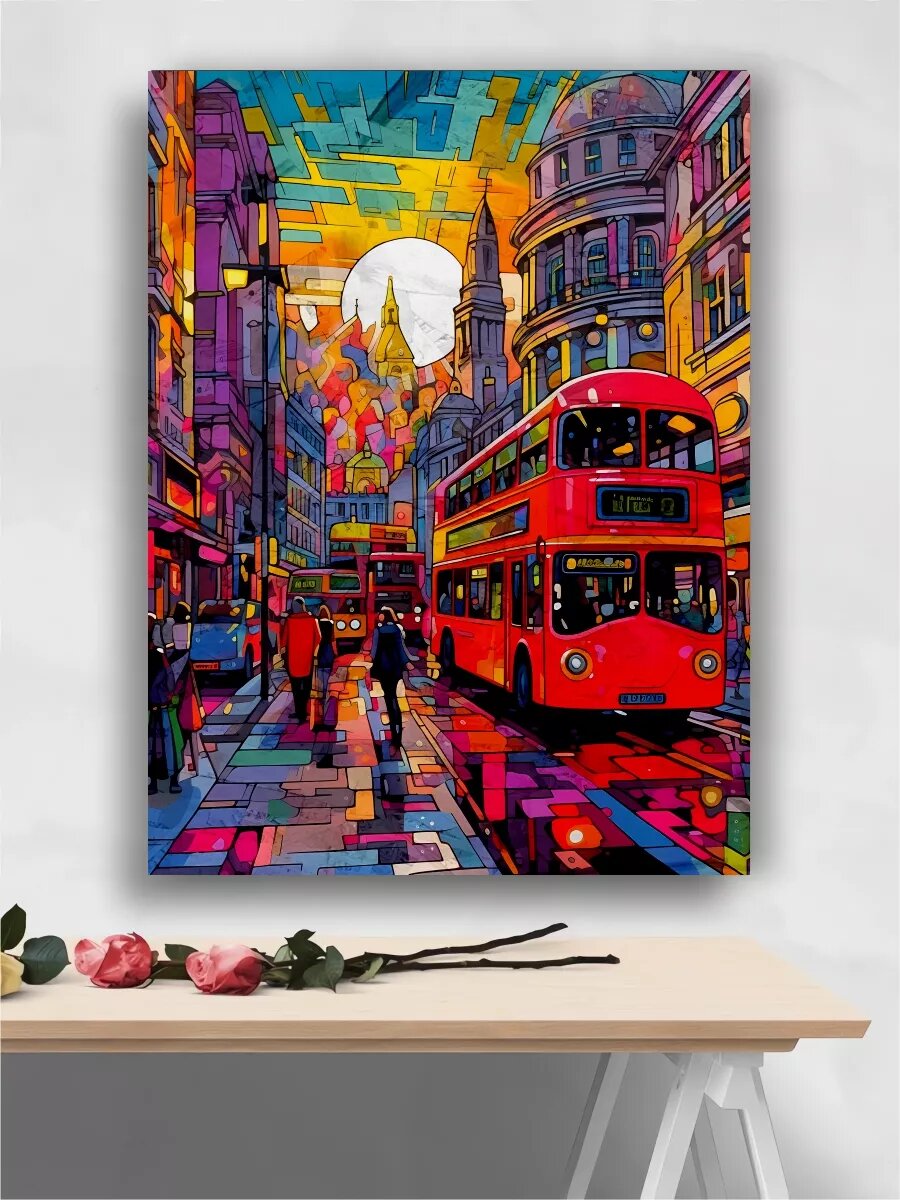 Картина на дереве OSB "Лондон"