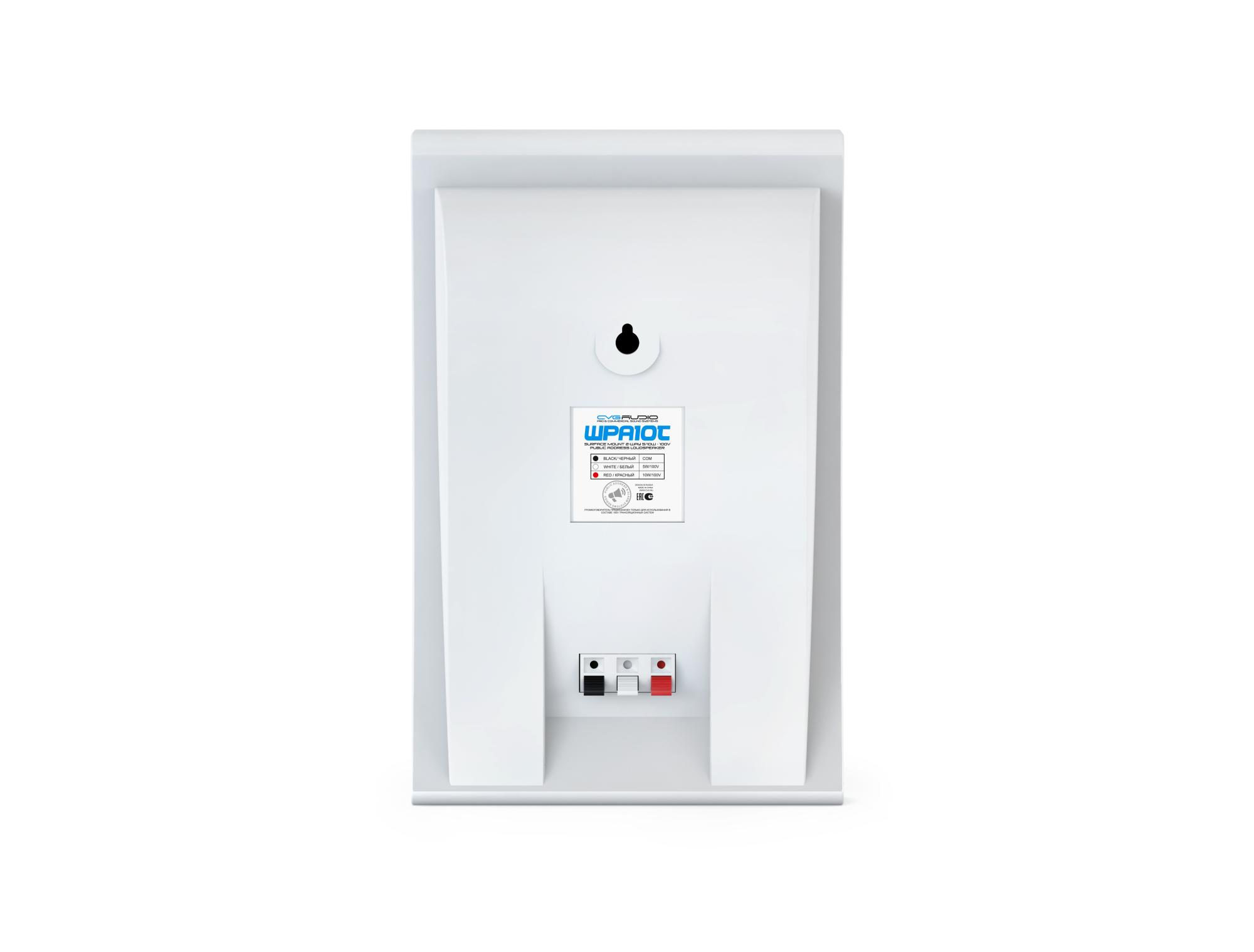 CVGAUDIO WPA10TW - Настенная 4” / 0,5” двухполосная АС, 5/10W-100V, белая