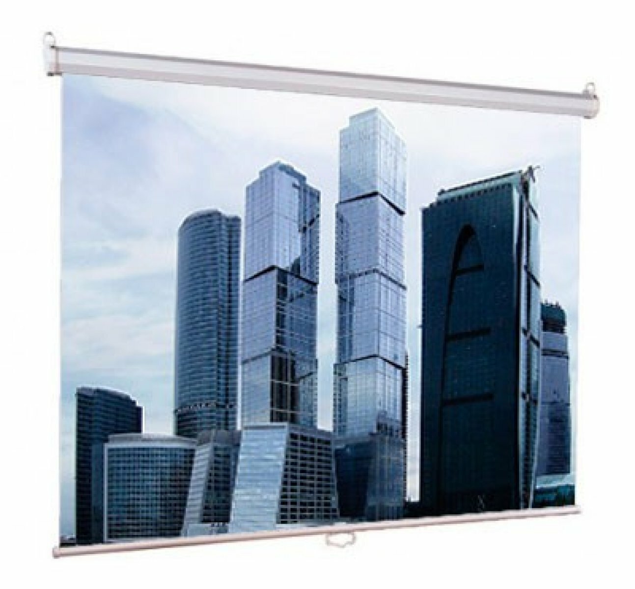 Экран Lumien LEP-100102 180x180см Eco Picture 1:1 настенно-потолочный рулонный