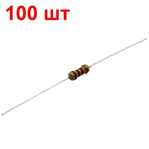 Резистор CF-25J 2K2 100 шт. 0,25Вт 2,2 кОм 5% угольный