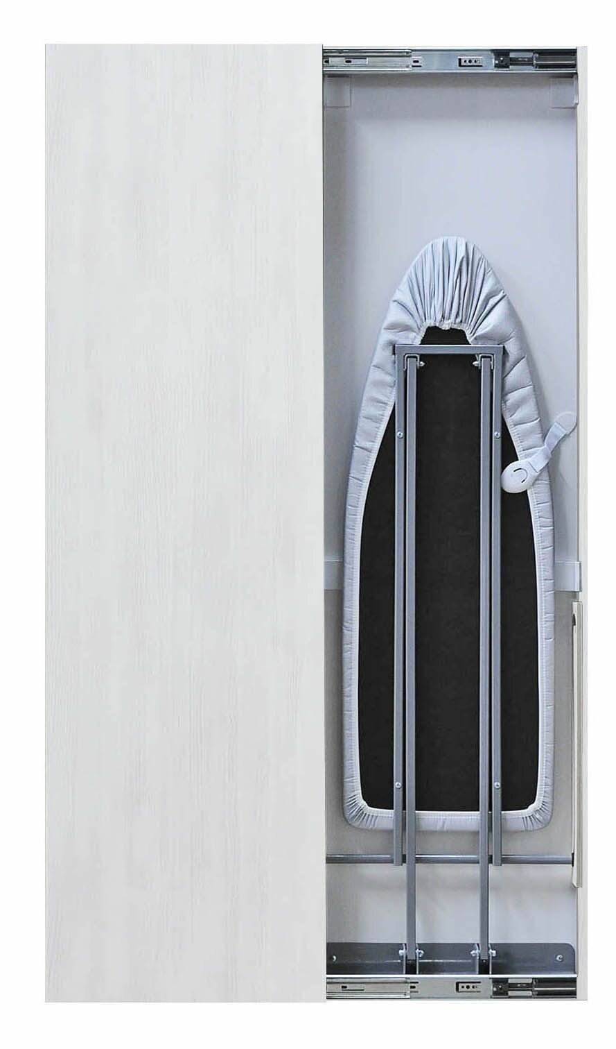 Встроенная гладильная доска Табула S ЭКО (без зеркала), Выбеленный дуб купе лево