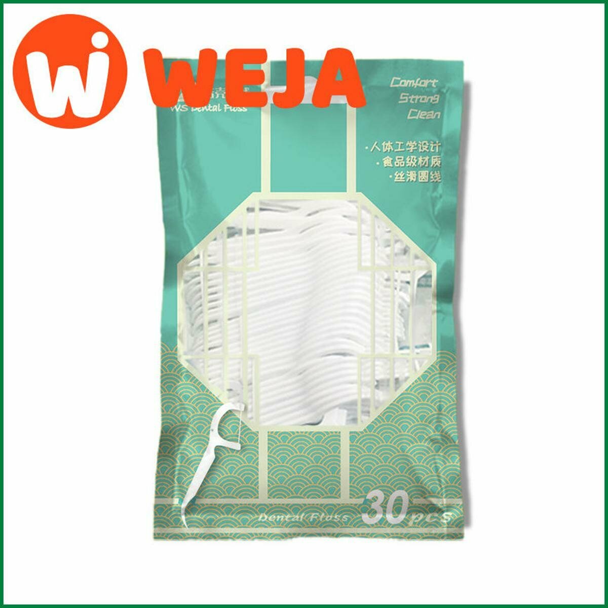 Высокопрочная зубная нить, портативная зубочистка, межзубной очиститель, чистка зубов, плоская линия, зубной шов