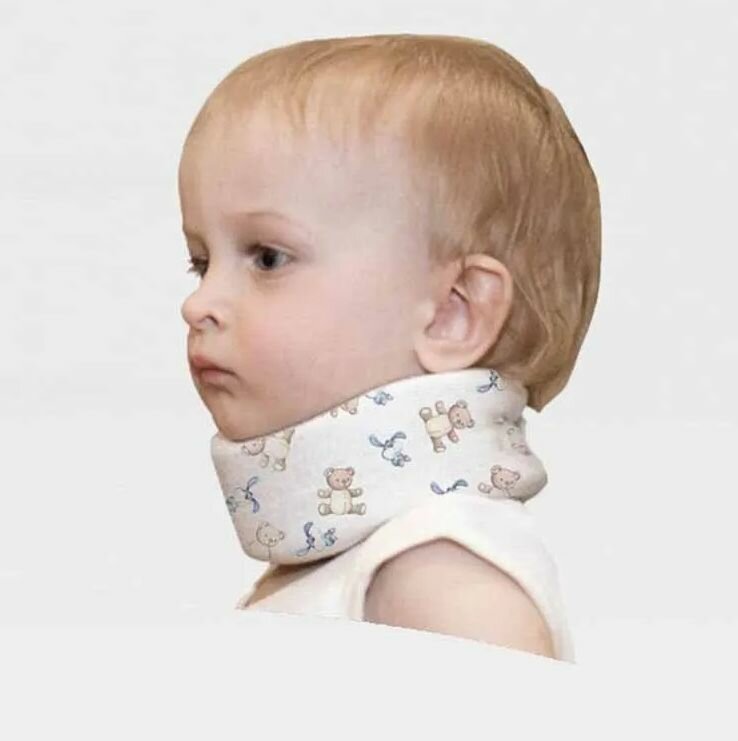 Бандаж для фиксации шейного отдела позвоночника, детский, для новорожденных, 2,7 см ОВ-001