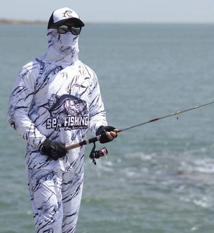 Джерси для рыбалки/Быстросохнущий дышащий рыболовный костюм для защиты от солнца Топ + брюки