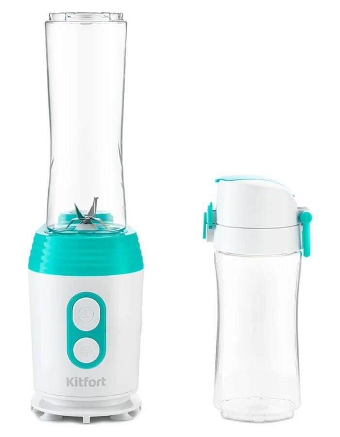 Вакуумный блендер Kitfort КТ-3059-3 бело-бирюзовый