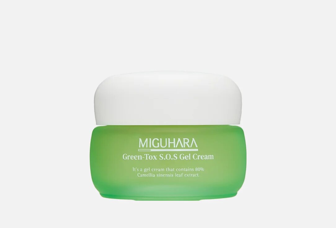 Успокаивающий гель-крем для лица MIGUHARA Green-Tox S.O.S Gel Cream, 50 мл