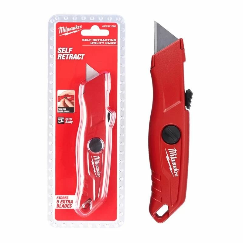 Нож Milwaukee выдвижной безопасный самовозвращающийся