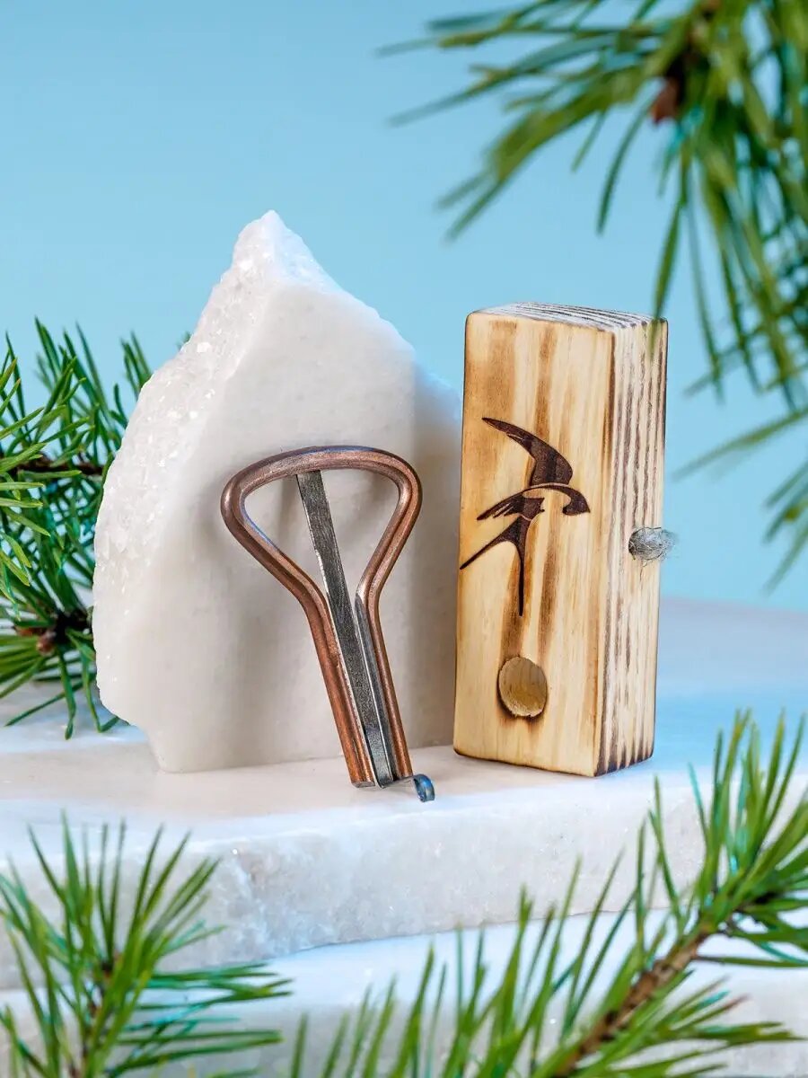 Варган музыкальный инструмент для с чехлом "Ласточка"