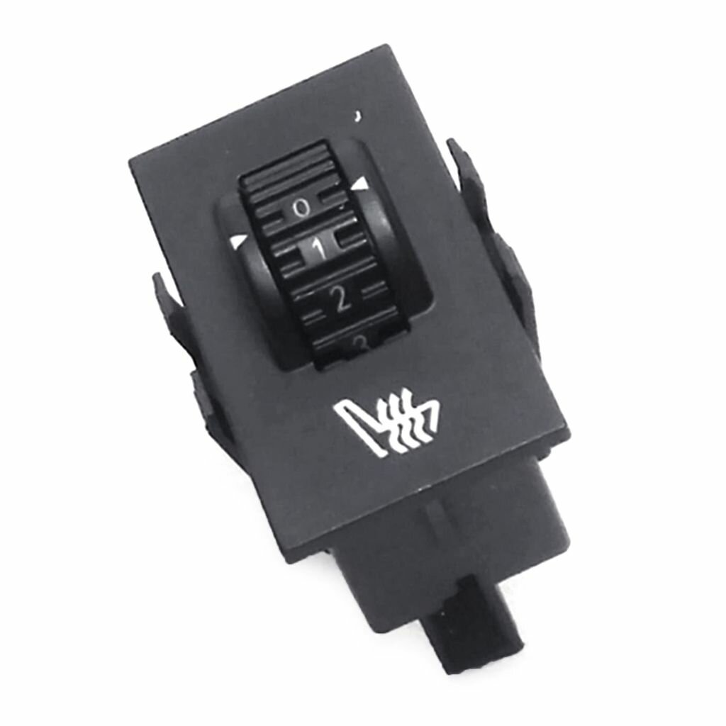 Регулятор подогрева сидений (переключатель) для 207/308/407/508/607/807/RCZ/C5, 3 контакта, черный