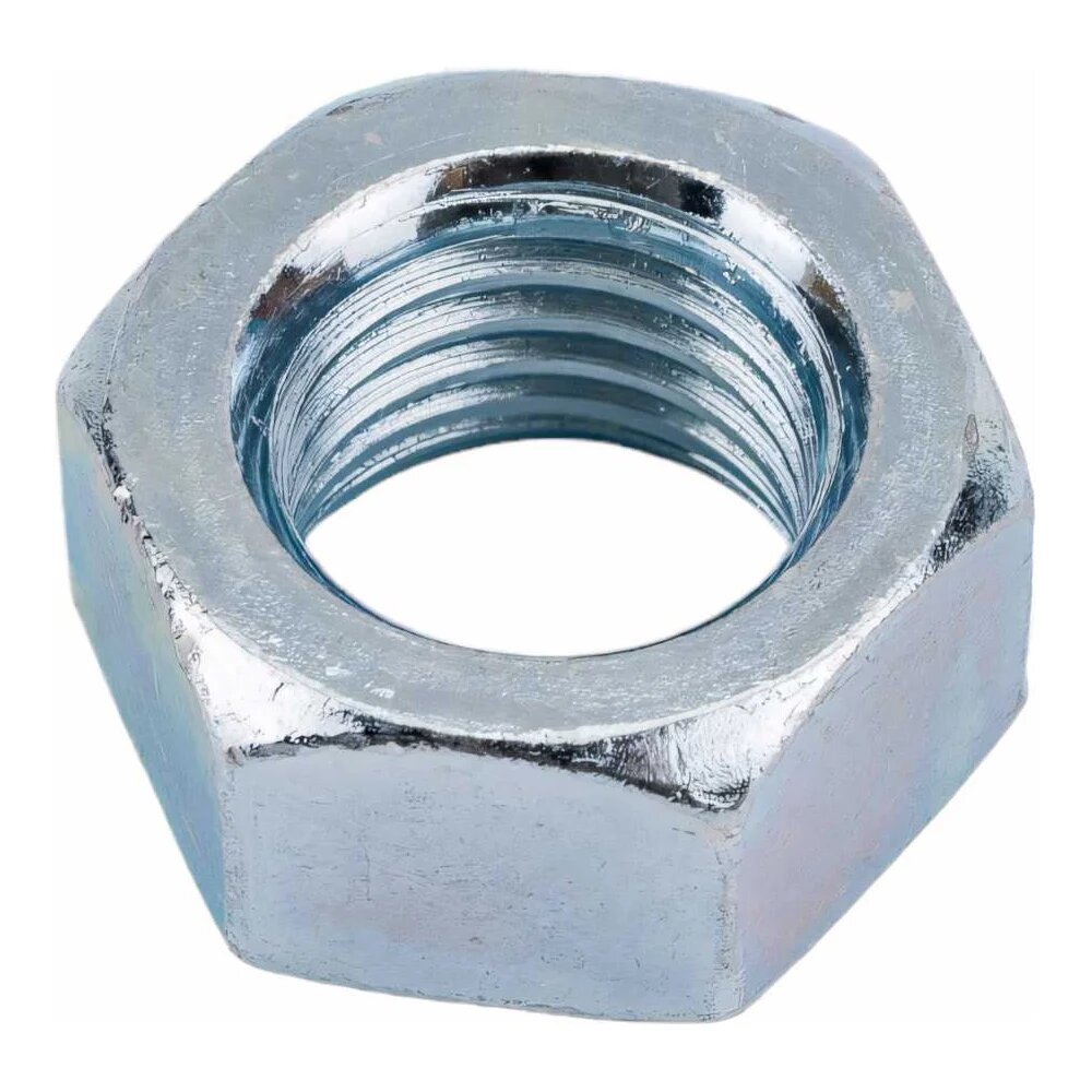 Гайка ЦКИ DIN934 М16 Ц 100 шт. 1441, стальная цинкованная, для механических соединений