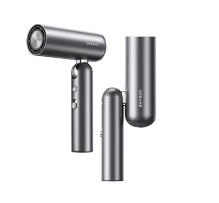 Карманный портативный фен dreame P10 мощностью 1300 Вт, количество запасных частей к насадкам 2, золотой