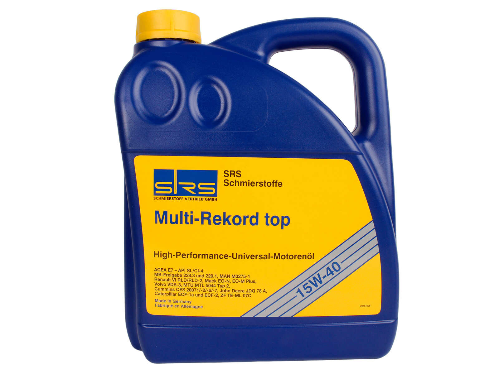 Масло моторное SRS Multi-Rekord top 15W-40 4л