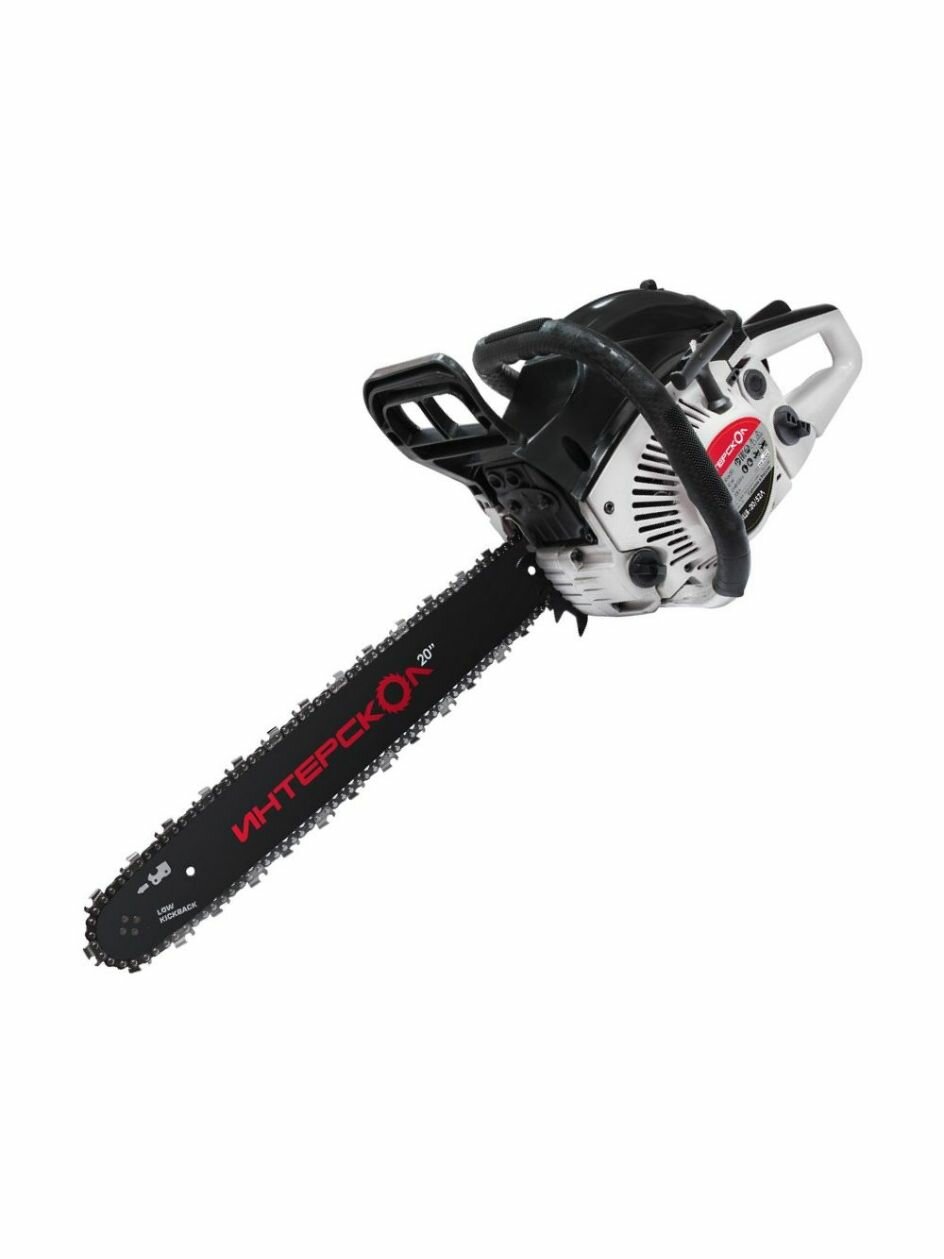 Бензопила цепная бензиновая ИНТЕРСКОЛ ПЦБ-20/52Л 2.4 кВт, шина 50 см, 76 звеньев