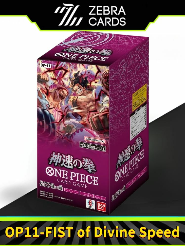 Bandai Ван Пис Card Game OP-11 коллекционные игровые карточки от One Piece FIST of Divine Speed(Японская версия)