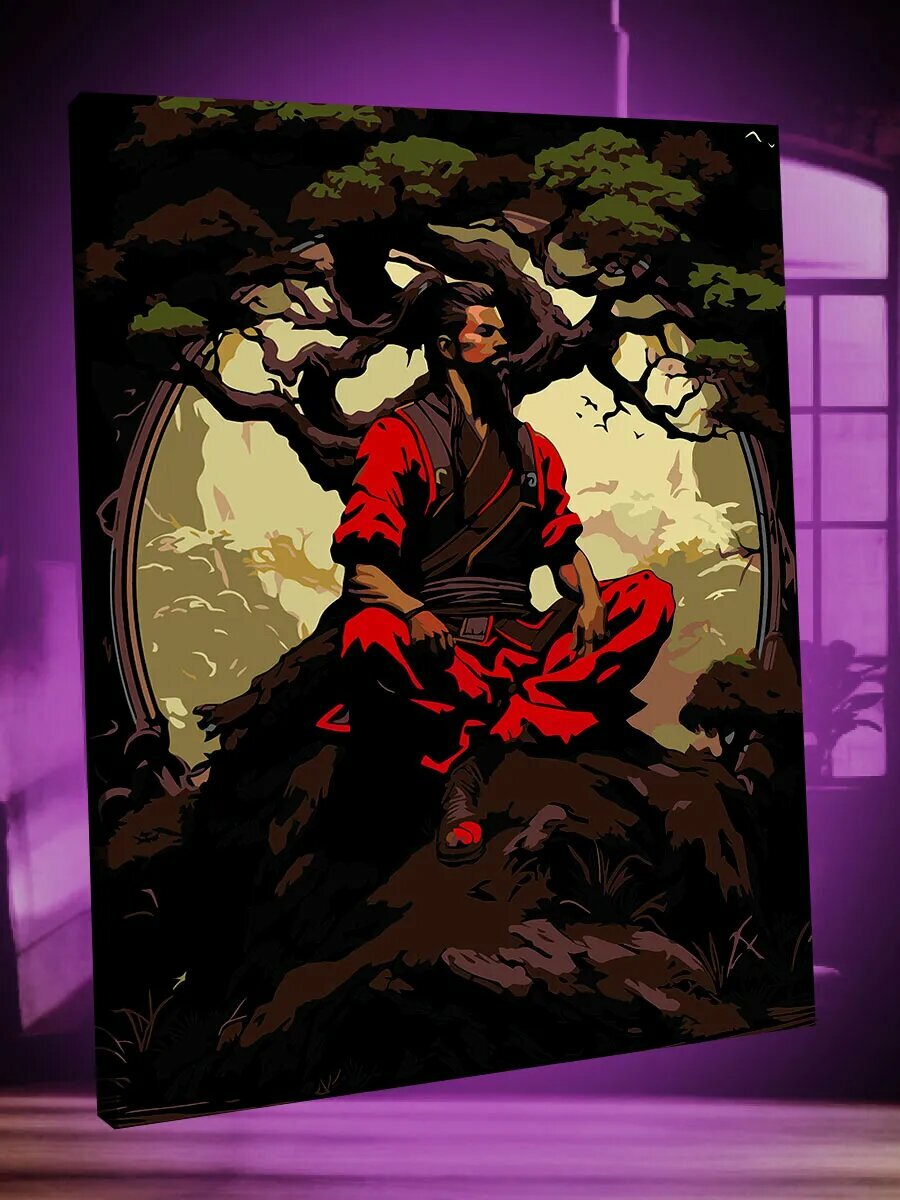 Картина по номерам Самураи