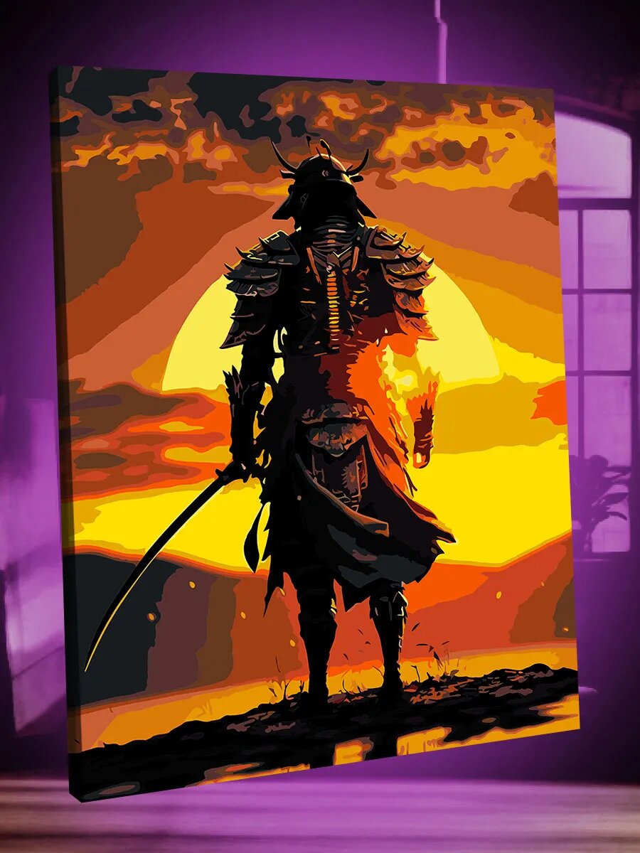 Картина по номерам Самурай