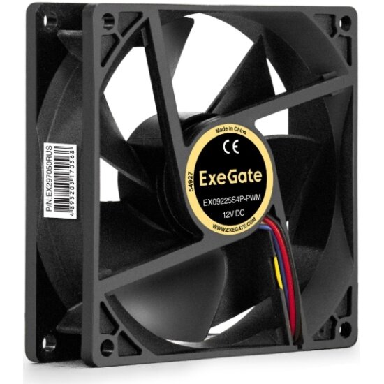 Exegate Вентилятор для корпуса EX09225S4P-PWM 12В DC 92x92x25мм 4pin (EX297050RUS)