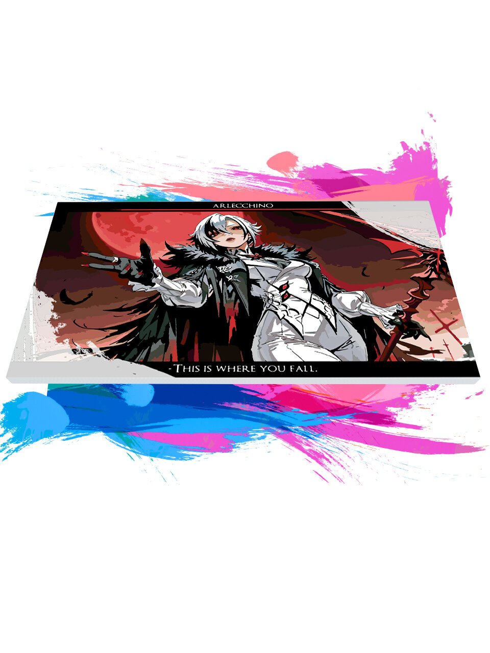 Картина по номерам на холсте Genshin impact - Арлекино Вечная Луна, 40 х 60 см