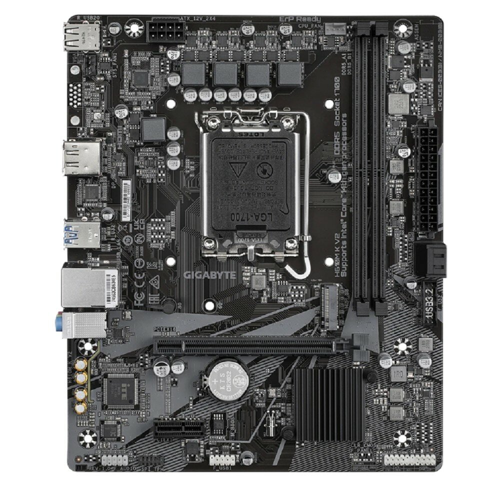 GigaByte Материнская плата H610M K V2 LGA 1700 2хDDR V 1хM.2
