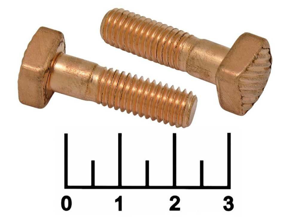 Болт М8*34мм (1 штука) Masuma MY032 (медь)