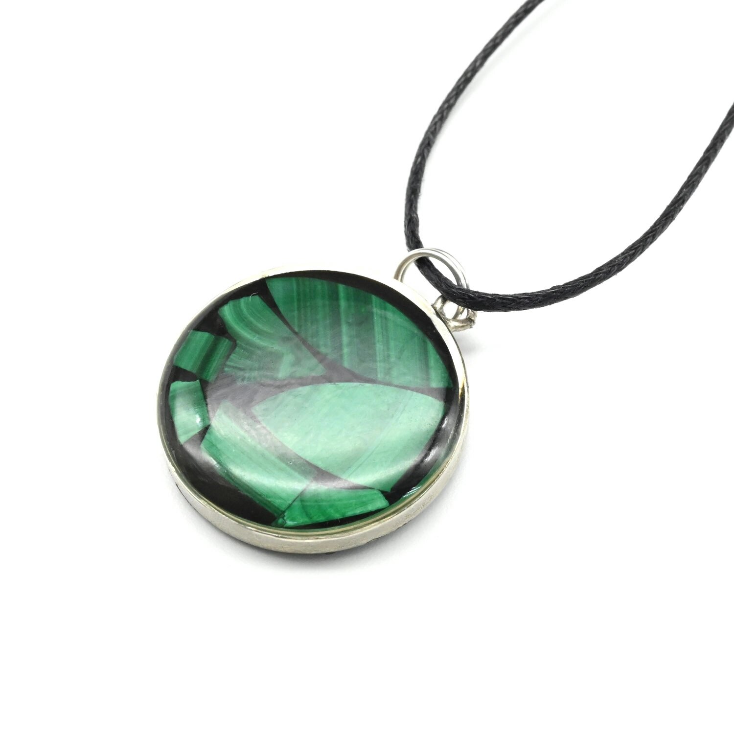 Колье, малахит