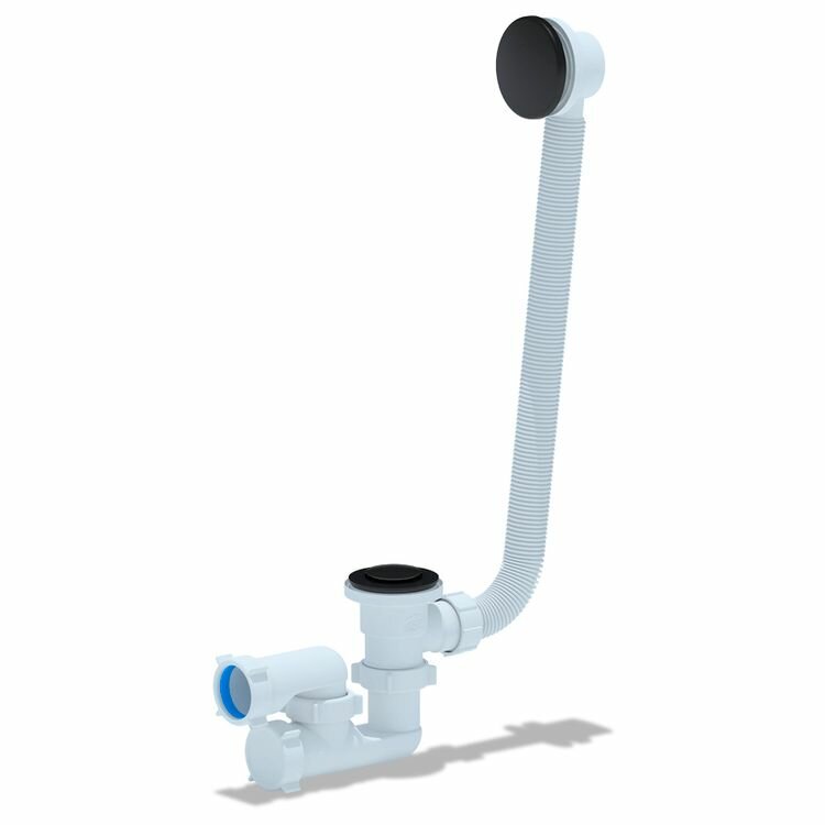 Сифон для ванны Cersanit Prime Black универсальный клик-клак 64287