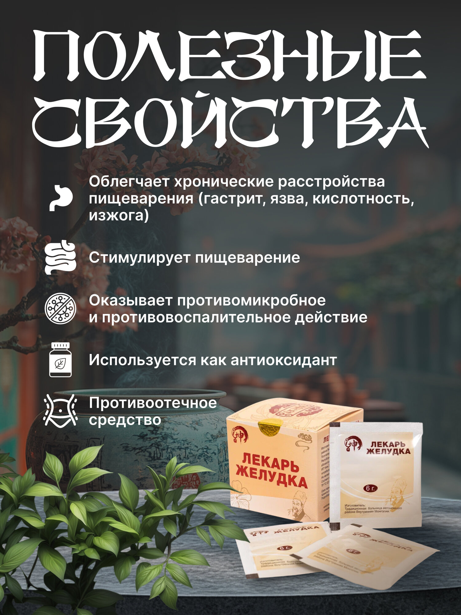 Лекарь желудка - при гастрите, изжоге, метеоризме. — фото 1