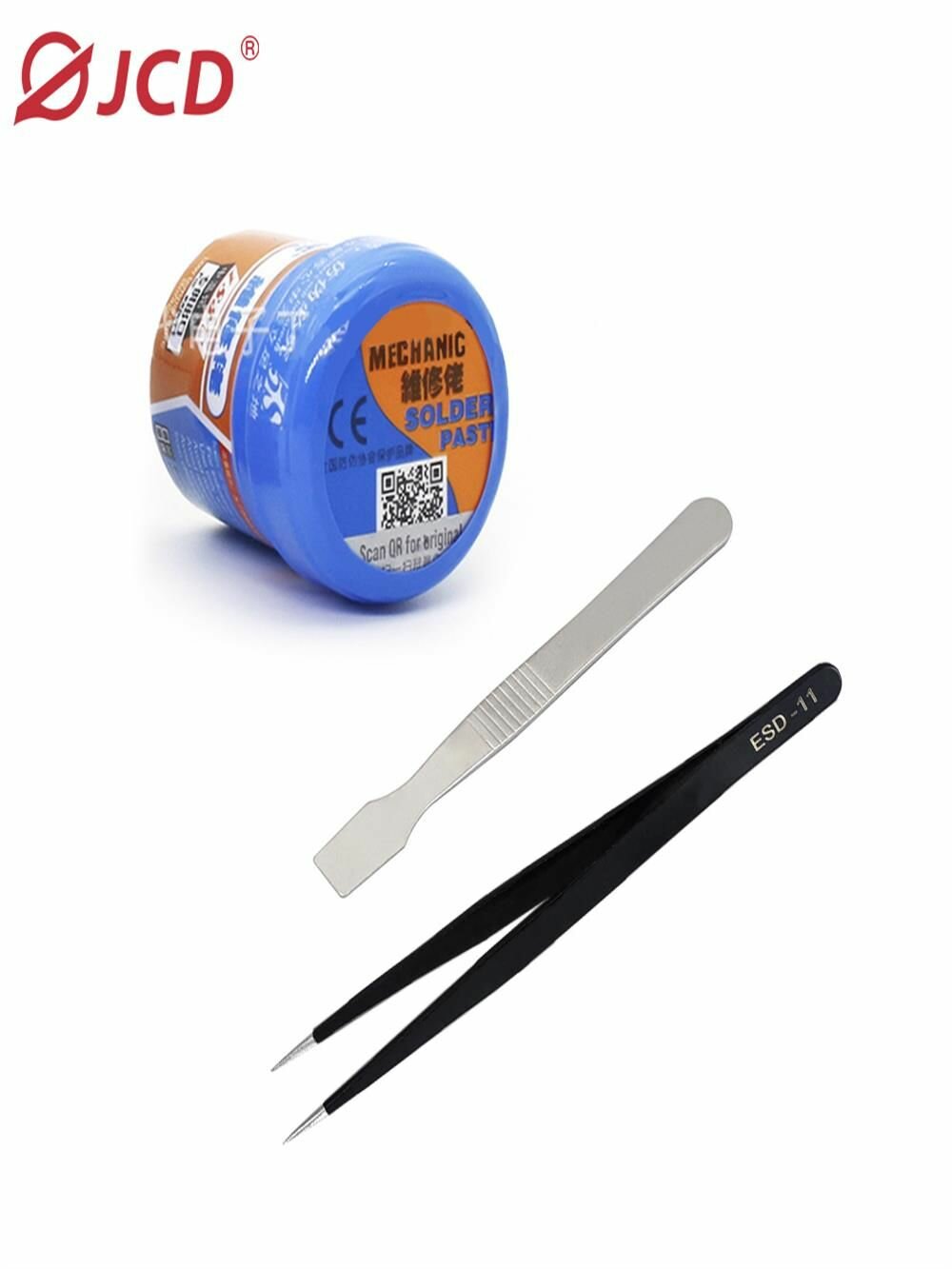 Паяльная паста Mechanic XG-50 35 гр. 1 шт. + 2 аксессуара.