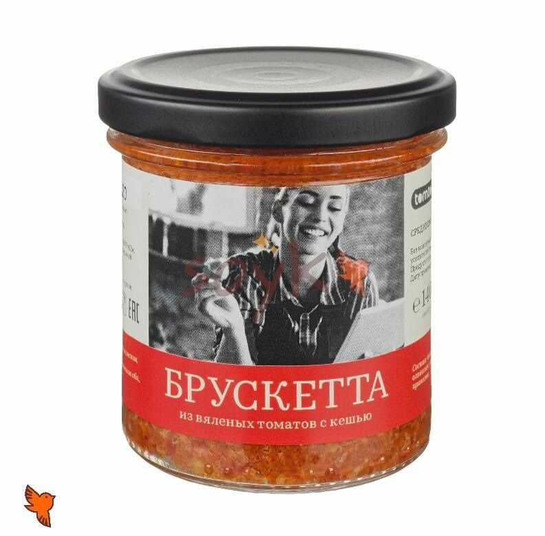 Брускетта из вяленых томатов с кешью Tomtom, 140г
