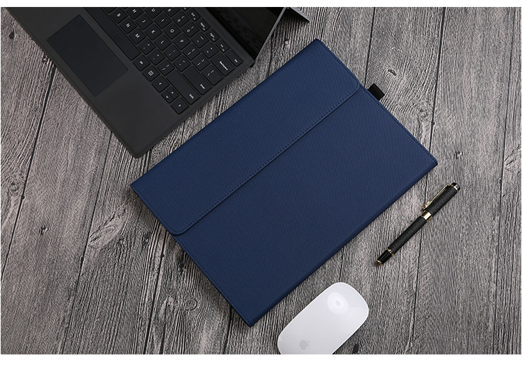 Фирменный оригинальный чехол для Microsoft Surface Go/Go2 с отделением под клавиатуру синий MyPads