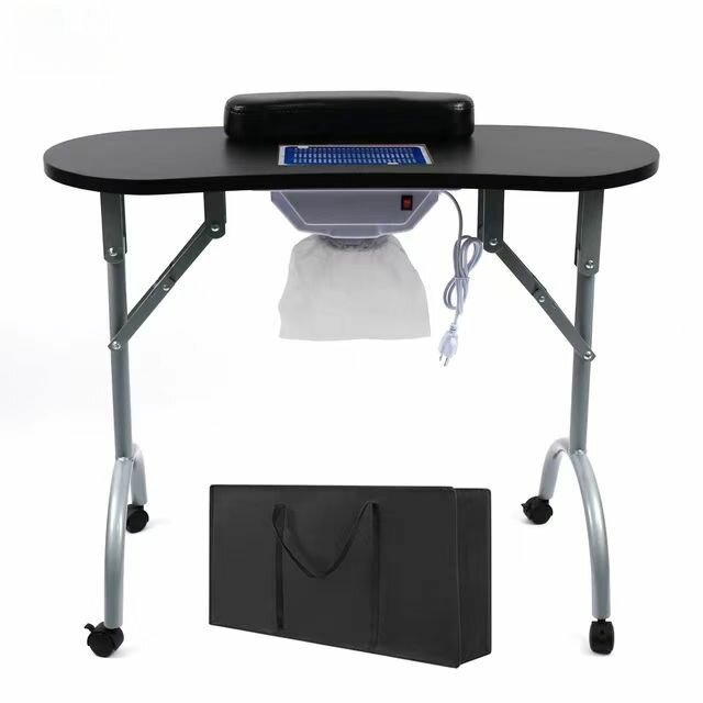 Переносной маникюрный стол, складной, с пылесосом для маникюра, 98 х 37 х 77 см