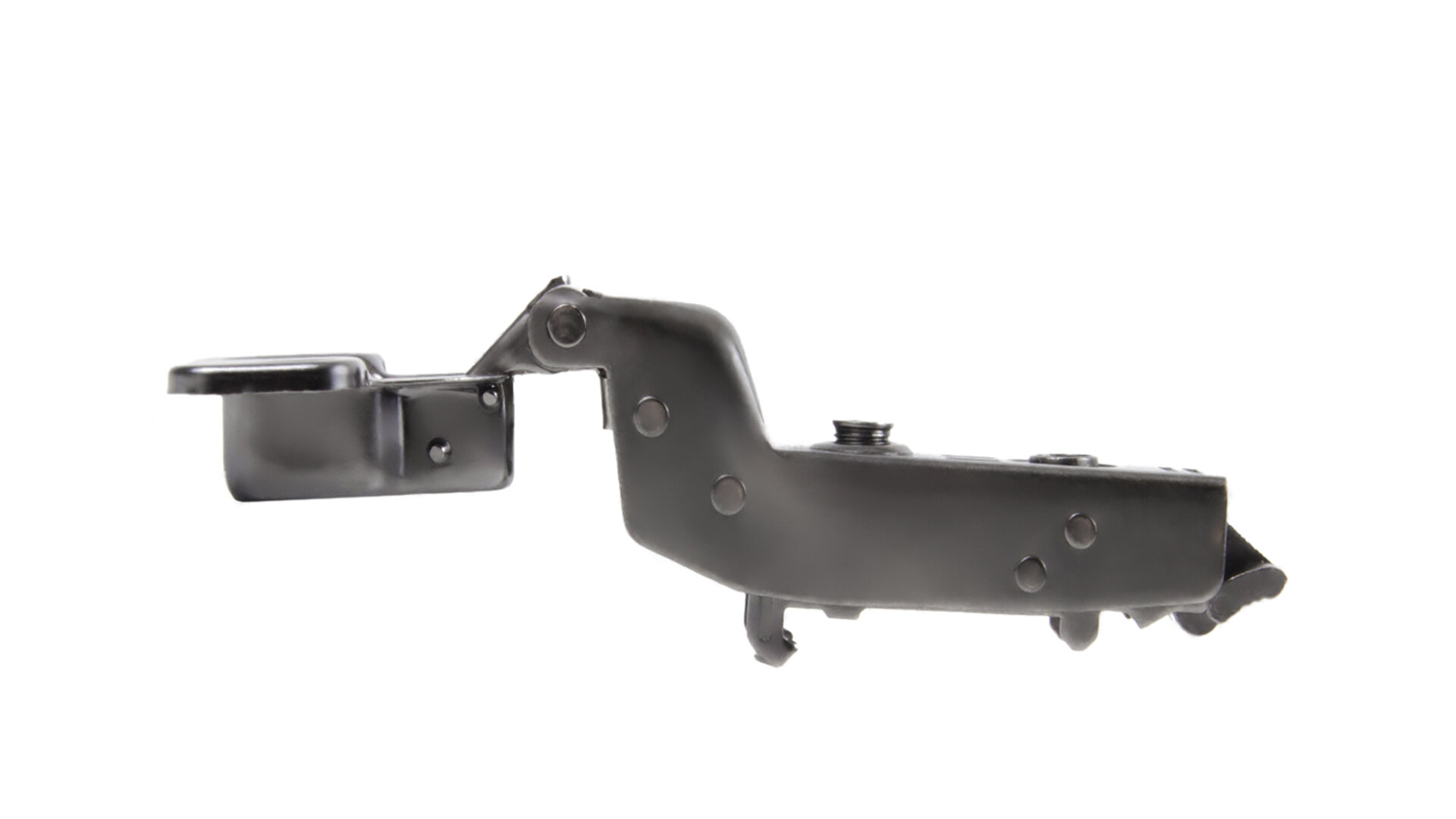 Мебельная петля без пружины и ответной планки EVO PUSH SYSTEM H901C02/BN, чёрный никель