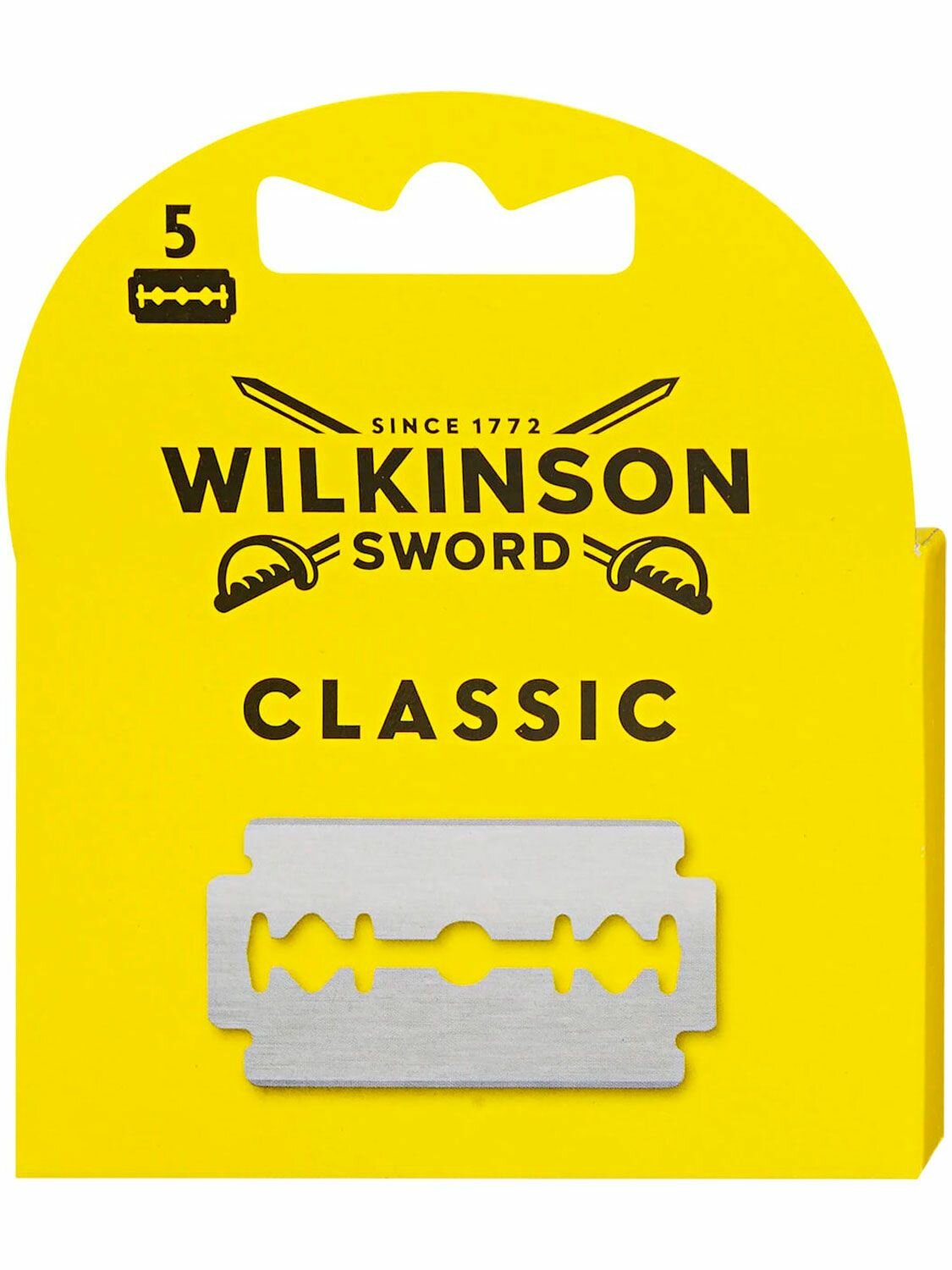Wilkinson Sword Лезвия CLASSIC (5 лезвий), двусторонние классические для Т-образного станка
