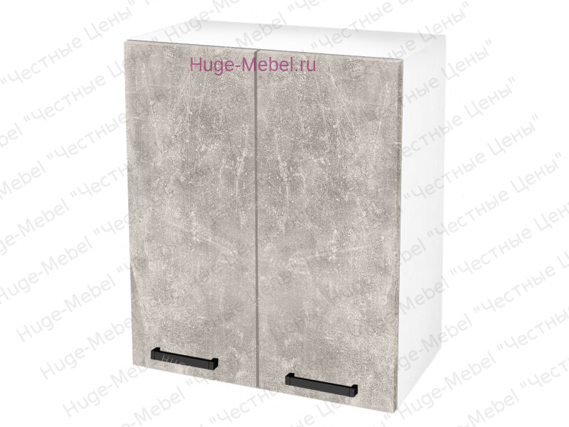 Кухонный шкаф верхний навесной 600 Пасаденна (ателье светлое) Huge Mebel . Ширина 600 Высота 716. Кухонные шкафы