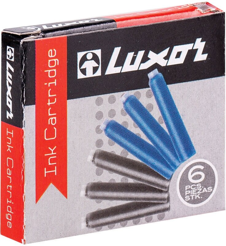 Картриджи чернильные Luxor синие, 6 шт, карт. коробка, 10002, 3 набора