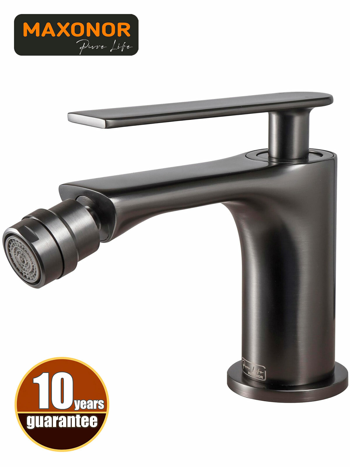 Смеситель для биде Maxonor PURE LIFE PLEASURE PL5086-9 Графит матовый Латунь