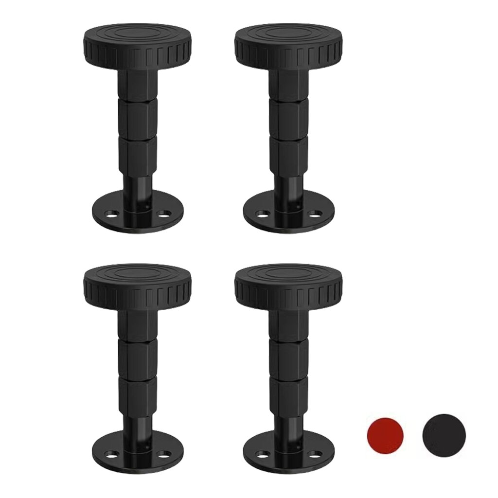 Противоскользящие регулируемые ножки для выравнивания мебели 4 шт. Металлические подступенки кровати для повышения устойчивости Регулировка высоты напольного ограждения