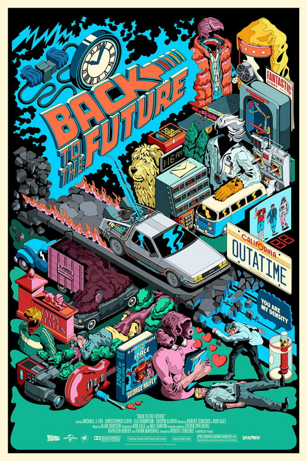 Плакат, постер Назад в будущее *Back to the Future***Год:** 1985 на бумаге, размер 21х30см