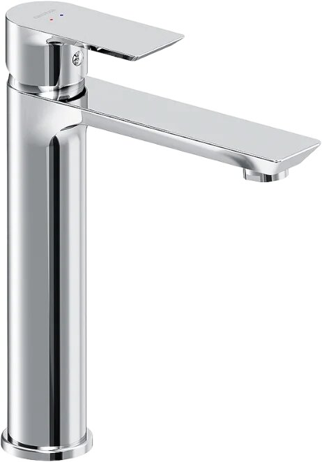 Смеситель для раковины Damixa Apollo 470250000 хром, глянцевый, кран для ванной в раковину, из латуни, рычажный, с керамическим картриджем