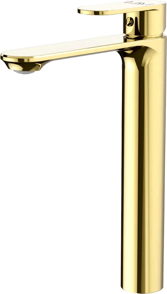 Смеситель для раковины Fashun A5185-35 золотой, глянцевый, кран для ванной в раковину, из латуни, рычажный, с керамическим картриджем