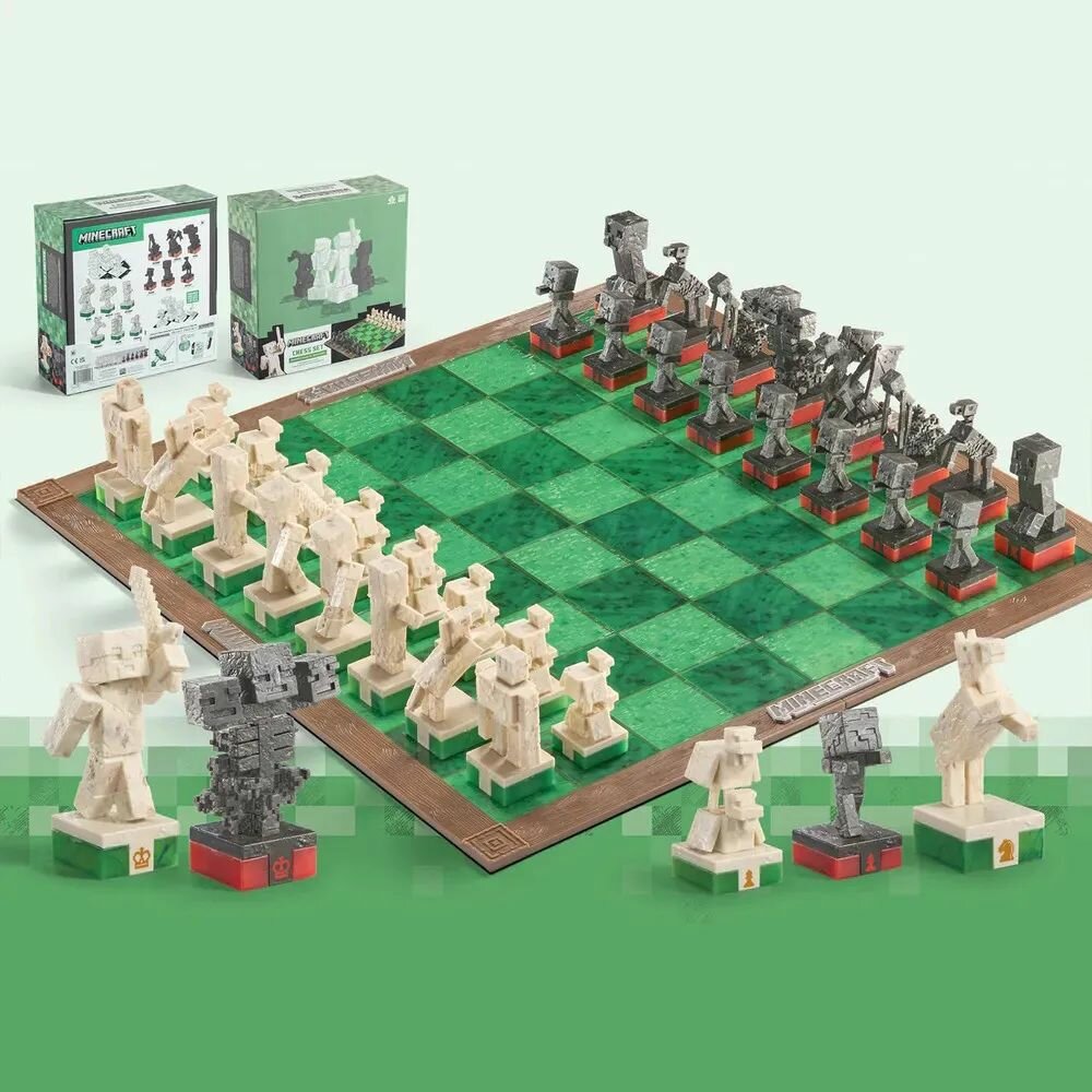 Тематические шахматы Майнкрафт / Minecraft (46х46 см)