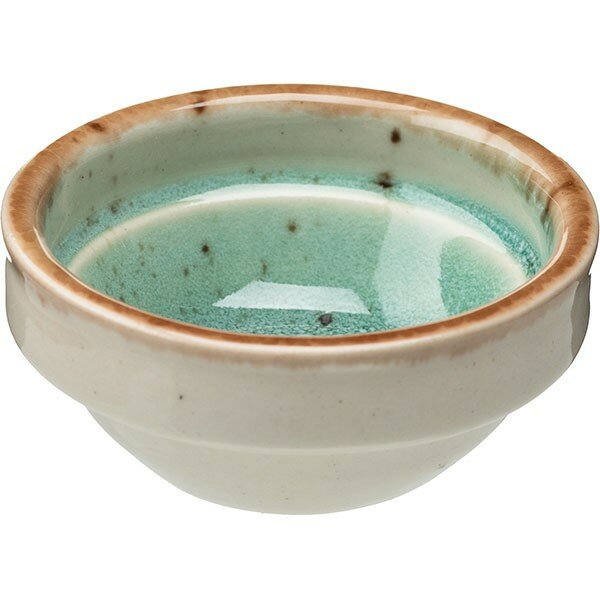 Соусник «Эрбосо Реативо», фарфор, 30 мл, бирюзовый, бежевый (Борисовская Керамика)