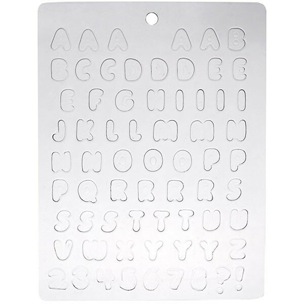 Форма для шоколада «Английский алфавит», полиэтилен, 24✕18,5 см (Martellato)