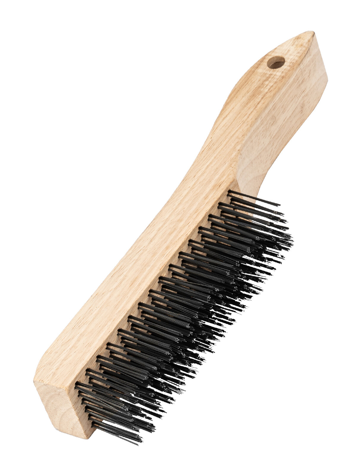 Щетка зачистная Сибртех 6-и рядная закаленная прямая проволока с деревянной ручкой 74806