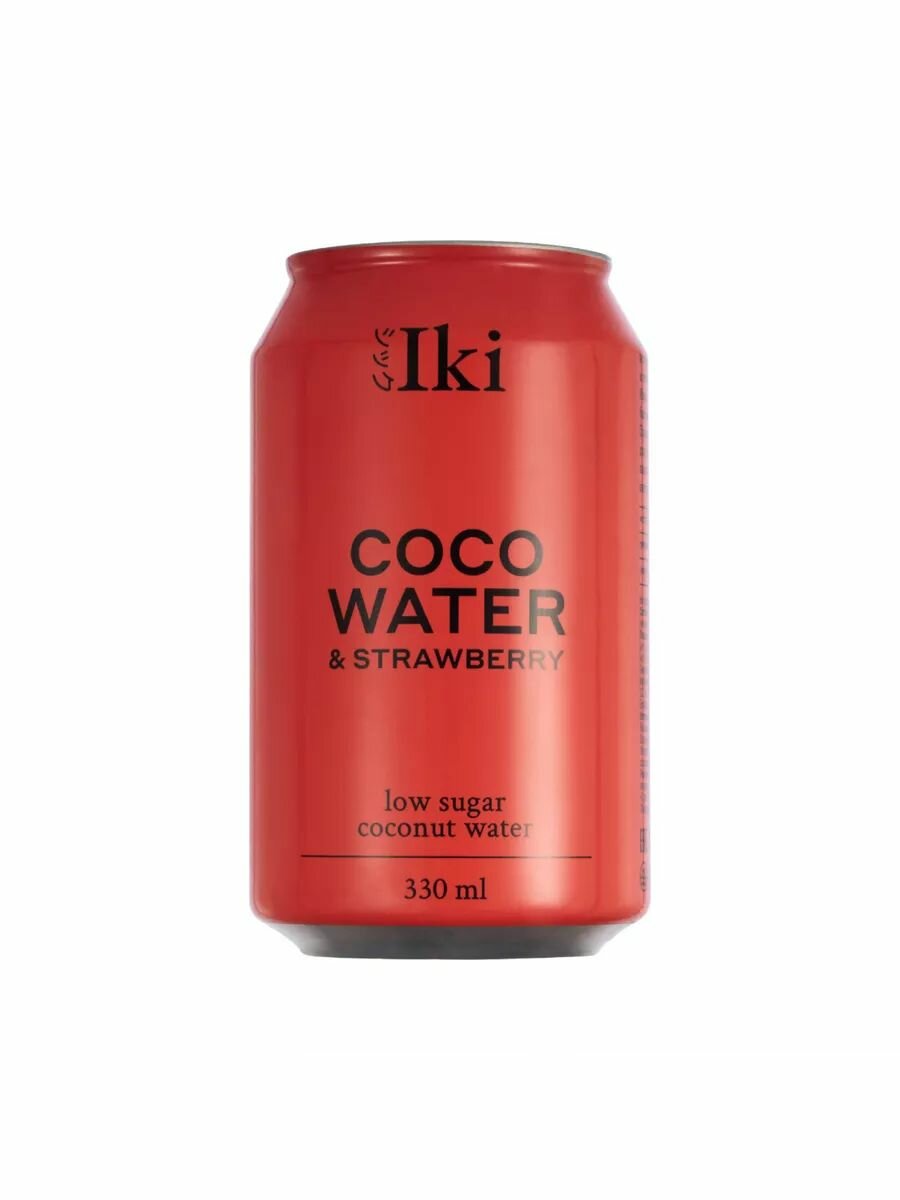 Кокосовая вода клубника "& STRAWBEEY" IKI330 мл х 6 шт