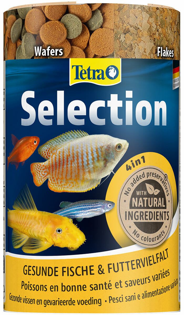 TETRA SELECTION корм для тропических рыб 4 в 1 (100 мл)