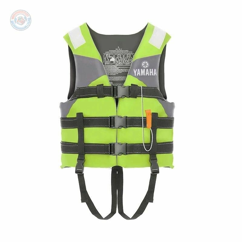 Спасательный жилет Yamaha для взрослых с высокой плавучестью и свистком, цвет зеленый синий красный оранжевый