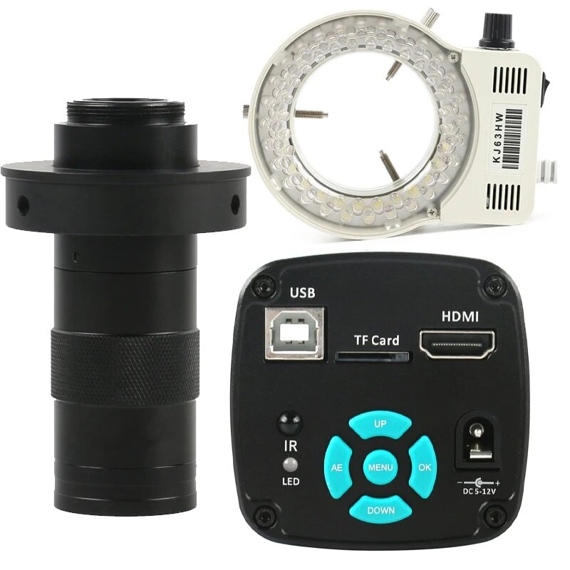Микроскоп Eakins 48MP HDMI USB с подсветкой и 130X линзой